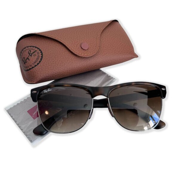Ray-Ban | Accessories | Rayban Rb475 Brown Clubmaster Oversized 87851 ...